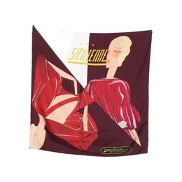 Lanvin T&uuml;cher & Schals - Silk Scarf With Illustration Print - Gr. unisize - in Rot - f&uuml;r Damen