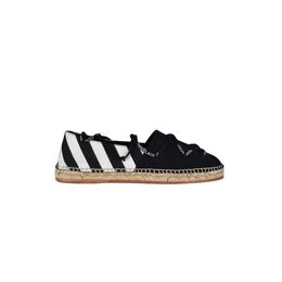Off-White Black Canvas Espadrilles With Branded Ties - Gr. 40 (EU) - in Schwarz