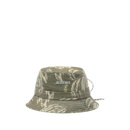Jacquemus Caps & M&uuml;tzen - Bucket Hat With Flat Crown - Gr. 58 - in Grau - f&uuml;r Damen