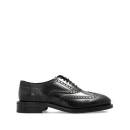 Dsquared2 Wingtip Lace-Up Black Leather Shoes - Gr. 40 (EU) - in Schwarz