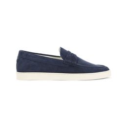 Brunello Cucinelli Loafer - Deep Navy Suede Loafer - Gr. 42,5 (EU) - in Blau - f&uuml;r Damen