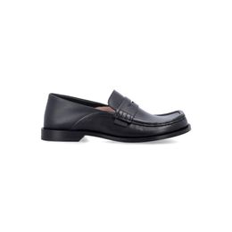 Loewe Loafer - Campo Flap Loafer In Waxy Calfskin - Gr. 43 (EU) - in Grau - f&uuml;r Damen
