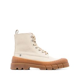 Kenzo Stiefel - Front Lace-Up And Side Zip Light Beige Boots - Gr. 43 (EU) - in Beige - f&uuml;r Damen