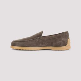 Tod's Tod's Loafer - Suede Brown Loafers - Gr. 10 - in Grau - f&uuml;r Damen