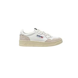 Autry Low-Top Sneaker - Medalist Low Sneakers In White Leather - Gr. 47 - in Beige - f&uuml;r Damen