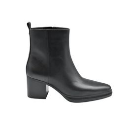 Michael Kors Stiefel - Smooth Black Leather Ankle Boots - Gr. 8 - in Schwarz - f&uuml;r Damen