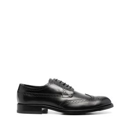 Tod's Classic Lace-Up Brogue Flat Shoes - Gr. 8 - in Schwarz