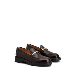 Tod's Burgundy Slip-On Flats - Gr. 36 (EU) - in Schwarz