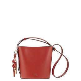 Furla Beuteltaschen - Mini Bucket Bag With Printed Leather Finish - Gr. unisize - in Rot - f&uuml;r Damen
