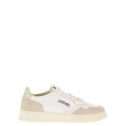 Autry Low-Top Sneaker - Medalist Low - Leather And Suede Sneakers - Gr. 41 (EU) - in Wei&szlig; - f&uuml;r Damen