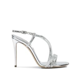 Casadei Sandalen - High Stiletto Sandals With Braided Straps - Gr. 37 (EU) - in Wei&szlig; - f&uuml;r Damen