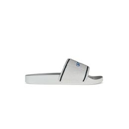 Off-White Loafer - White Towel Material Slides With Striped Detailing - Gr. 39 (EU) - in Wei&szlig; - f&uuml;r Damen