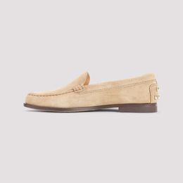Tod's Suede Loafers With Subtle Stitching - Gr. 39,5 (EU) - in Beige