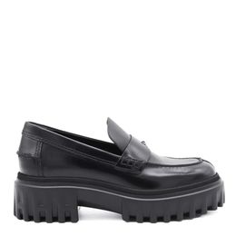 Hogan Low-Top Sneaker - Black Leather Loafers - Gr. 40 (EU) - in Grau - f&uuml;r Damen