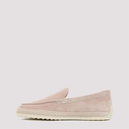 Tod's Pink Suede Loafers - Gr. 36 (EU) - in Beige