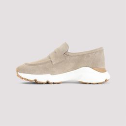 Tod's Tod's Low-Top Sneaker - Loafer-Inspired Suede Sneakers - Gr. 38 (EU) - in Beige - f&uuml;r Damen