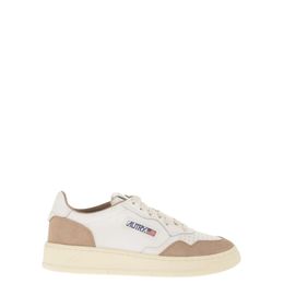 Autry Low-Top Sneaker - Medalist Low - Leather And Suede Sneakers - Gr. 37 (EU) - in Beige - f&uuml;r Damen