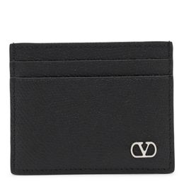 Valentino Garavani Portemonnaies - Black Wallet With Smooth Texture And Compact Desig - Gr. unisize - in Schwarz - f&uuml;r Damen