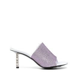 Givenchy Slipper & Pantoletten - Lavender Purple Rhinestone-Embellished Slip-On Mul - Gr. 36 (EU) - in Grau - f&uuml;r Damen