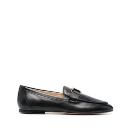 Tod's Tod's Sandalen - Almond Toe Slip-On Sandals In Black Calf Leather - Gr. 36 (EU) - in Schwarz - f&uuml;r Damen