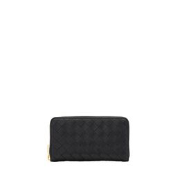 Bottega Veneta Portemonnaie - Intreccio Zip Around Wallet - Gr. unisize - in Schwarz - f&uuml;r Damen