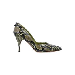 Miu Miu Hohe Schuhe - Python-Print Ayers Leather Pumps - Gr. 38 (EU) - in Braun - f&uuml;r Damen