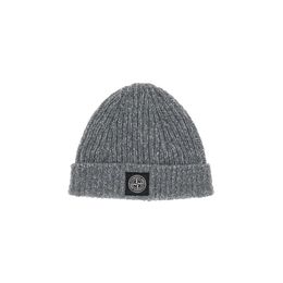 Stone Island Caps & M&uuml;tzen - Knitted Beanie Hat With Ribbed Texture - Gr. ONE SIZE - in Grau - f&uuml;r Damen
