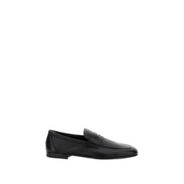 Tod's Tod's Loafer - Classic Leather Moccasin With Subtle Monogram Deta - Gr. 8 - in Schwarz - f&uuml;r Damen