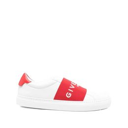 Givenchy Low-Top Sneaker - Slip-On Sneakers With Bold Logo Print - Gr. 45 (EU) - in Wei&szlig; - f&uuml;r Damen