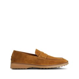 Tod's Tod's Loafer - Slip-On Loafers With Gommino Sole In Caramel Brown - Gr. 10 - in Braun - f&uuml;r Damen