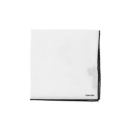 Tom Ford T&uuml;cher & Schals - Contrast Trim Pocket Square &ndash; White - Gr. unisize - in Wei&szlig; - f&uuml;r Damen