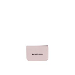 Balenciaga Portemonnaie - Compact Pink Leather Mini Wallet - Gr. unisize - in Wei&szlig; - f&uuml;r Damen
