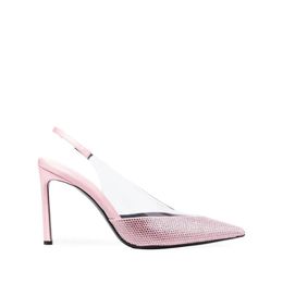 Sergio Rossi Hohe Schuhe - Crystal-Embellished Rose Pink Pumps - Gr. 36 (EU) - in Rosa - f&uuml;r Damen
