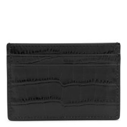 Tom Ford Portemonnaies - Textured Crocodile Pattern Cardholder Wallet - Gr. unisize - in Schwarz - f&uuml;r Damen