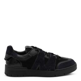 Moschino Low-Top Sneaker - Black Leather Sneakers - Gr. 41 (EU) - in Schwarz - f&uuml;r Damen