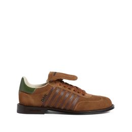 Dsquared2 Low-Top Sneaker - Camel Brown Suede Sneakers - Gr. 40 (EU) - in Braun - f&uuml;r Damen