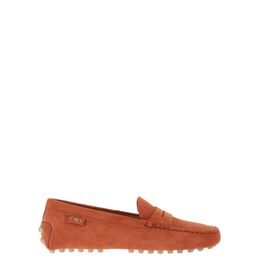 Tod's Suede Loafer With Iconic Pebbled Sole - Gr. 36,5 (EU) - in Rot