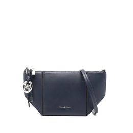 Michael Kors Hobo Bags - Compact Blue Calf Leather Shoulder Bag - Gr. unisize - in Schwarz - f&uuml;r Damen