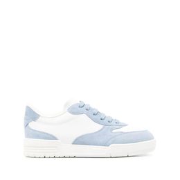 Moschino Low-Top Sneaker - Cornflower Blue Lace-Up Sneakers - Gr. 41 (EU) - in Wei&szlig; - f&uuml;r Damen