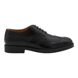 Tod's Classic Brogue Flat Shoes With Perforations - Gr. 8_5 - in Schwarz
