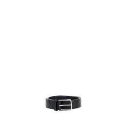 Bottega Veneta G&uuml;rtel - Intrecciato Patterned Calfskin Leather Belt - Gr. 105 - in Schwarz - f&uuml;r Damen
