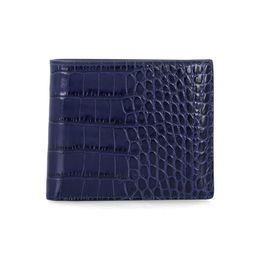 Tom Ford Portemonnaies - Blue Croc-Effect Leather Bi-Fold Wallet - Gr. unisize - in Schwarz - f&uuml;r Damen