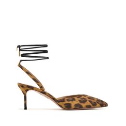 Aquazzura Hohe Schuhe - Leopard Print Pointed Toe Pumps - Gr. 37,5 (EU) - in Braun - f&uuml;r Damen