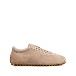 Tod's Tod's Low-Top Sneaker - Low-Profile Brown Sneakers With Suede Upper - Gr. 39 (EU) - in Beige - f&uuml;r Damen