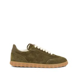 AMI Paris Low-Top Sneaker - Olive Green Suede Low-Top Sneakers - Gr. 42 (EU) - in Gr&uuml;n - f&uuml;r Damen