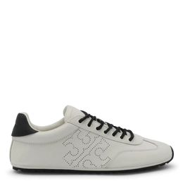 Tory Burch Low-Top Sneaker - White Leather Sneakers - Gr. 6 - in Wei&szlig; - f&uuml;r Damen