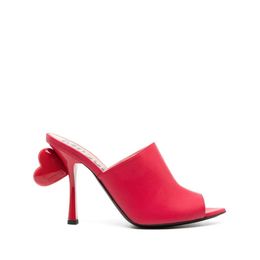 Moschino Sandalen - Red Nappa Leather Sandals - Gr. 38 (EU) - in Rot - f&uuml;r Damen