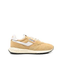 Autry Low-Top Sneaker - Beige Sneakers With Logo-Embellished Side Panels - Gr. 40 (EU) - in Braun - f&uuml;r Damen
