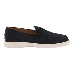 Tod's Tod's Loafer - Suede Slip-On Loafers With Textured Sole - Gr. 9_5 - in Schwarz - f&uuml;r Damen