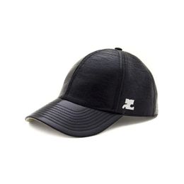 Courr&egrave;ges Courr&egrave;ges Caps & M&uuml;tzen - Stretch-Cotton Logo Patch Cap - Gr. S - in Schwarz - f&uuml;r Damen